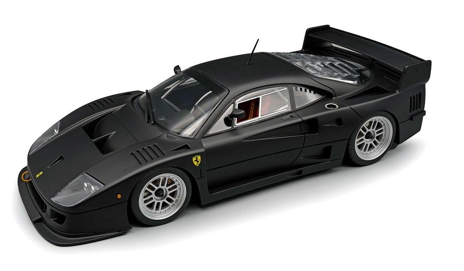 Ferrari F40 LM 1996 Press Version matt black/BBS silver wheels 1:18 Te