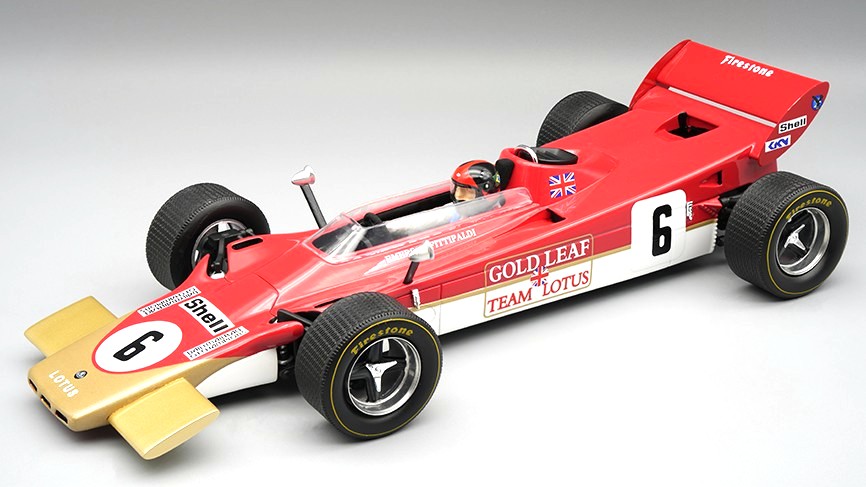 Lotus F1 56B #6 E.Fittipaldi Race of Champion 1971 with Pilot Figure 1