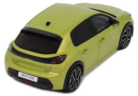 Peugeot E-208 GT 2024 jaune agueda 1:18 OttOmobile
