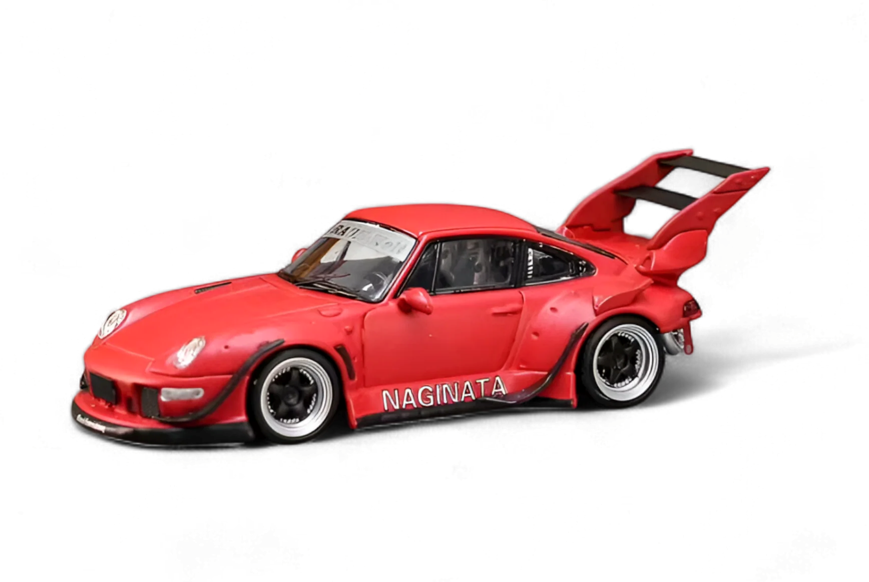 Porsche RWB 993 With High Tail red 1:64 Street Weapon