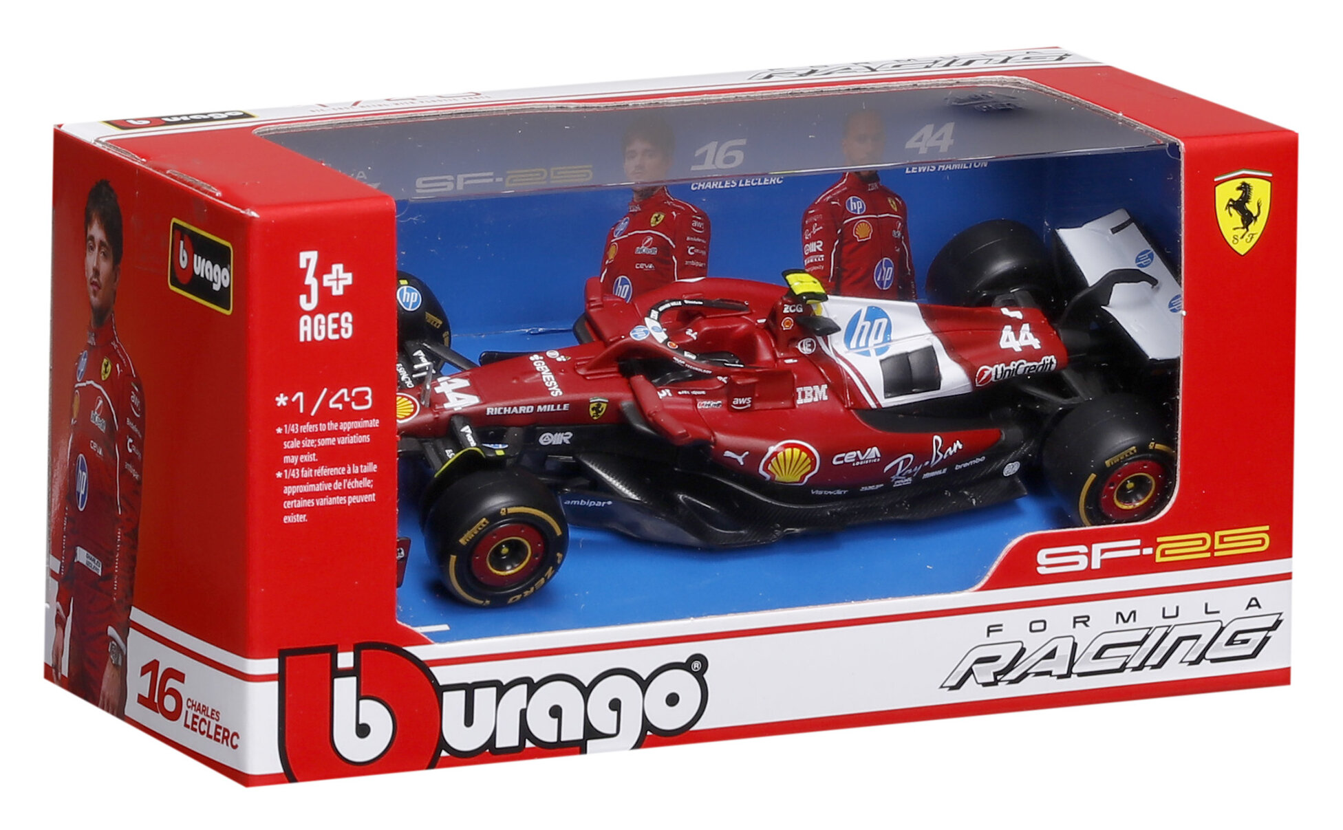 Ferrari F1 #44 L.Hamilton 2025 1:43 Bburago