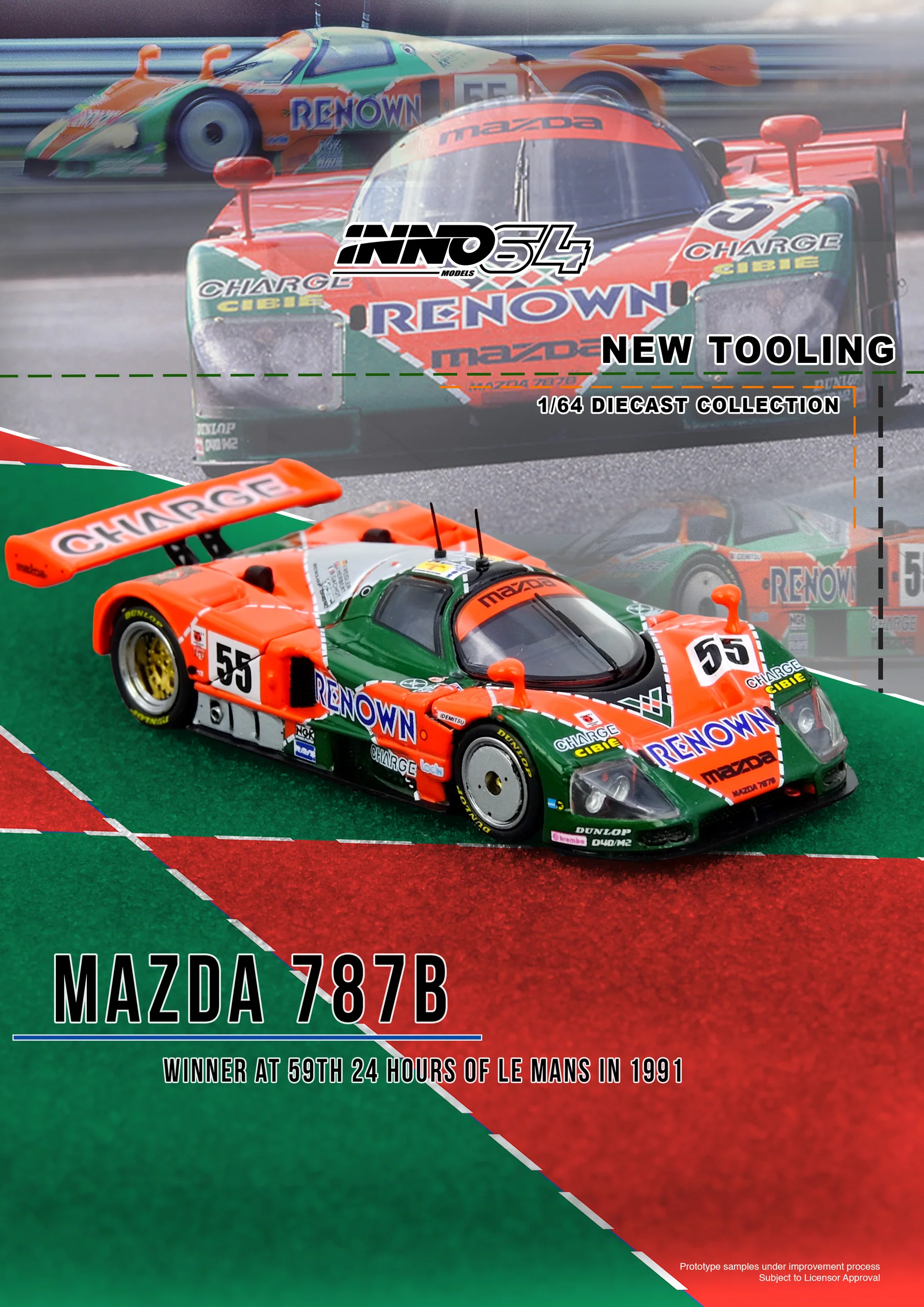 Mazda 787B Mazdaspeed #55 J.Herbert/V.Weidler/B.Gachot Winner 24 Hours