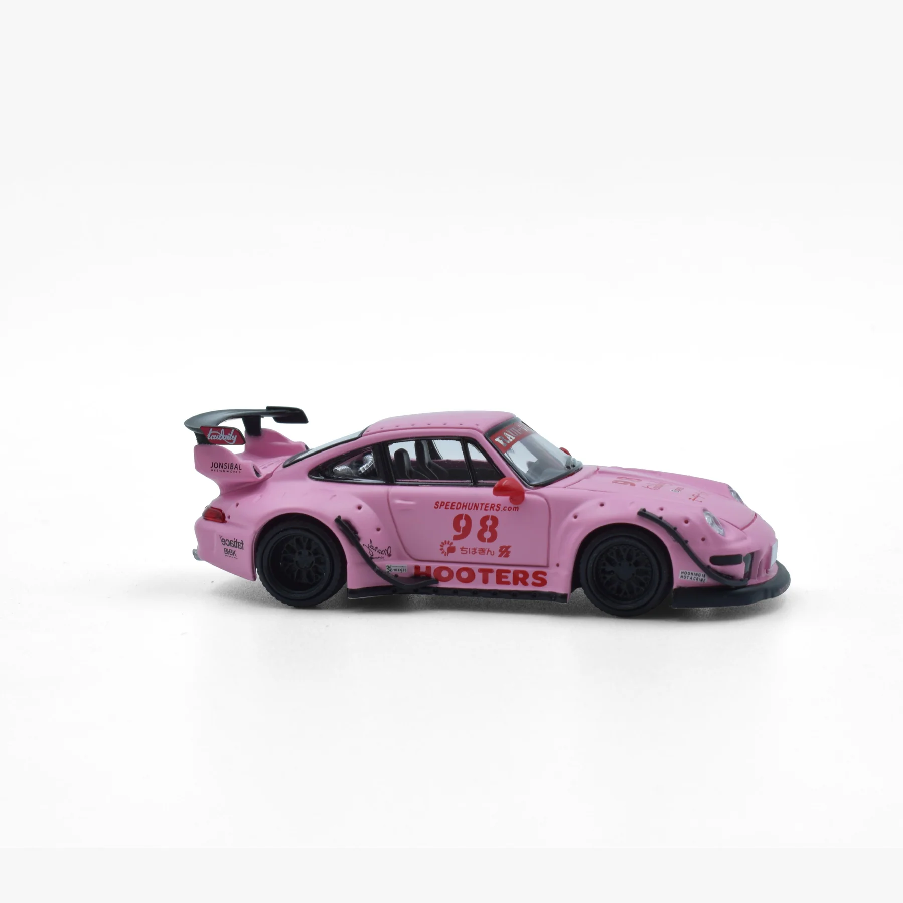 Porsche RWB 993 #98 *Hooters* matte pink 1:64 ModelModel