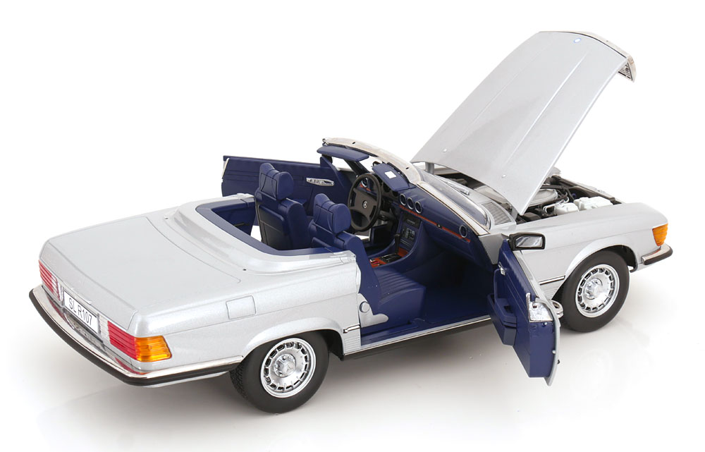 Mercedes-Benz 450SL R107 Europe 1985 silver 1:12 KK Scale